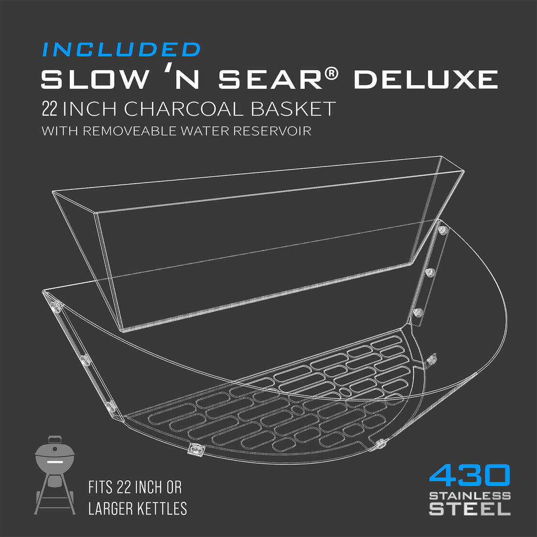Slow ‘N Sear® Inserts | SnS Grills
