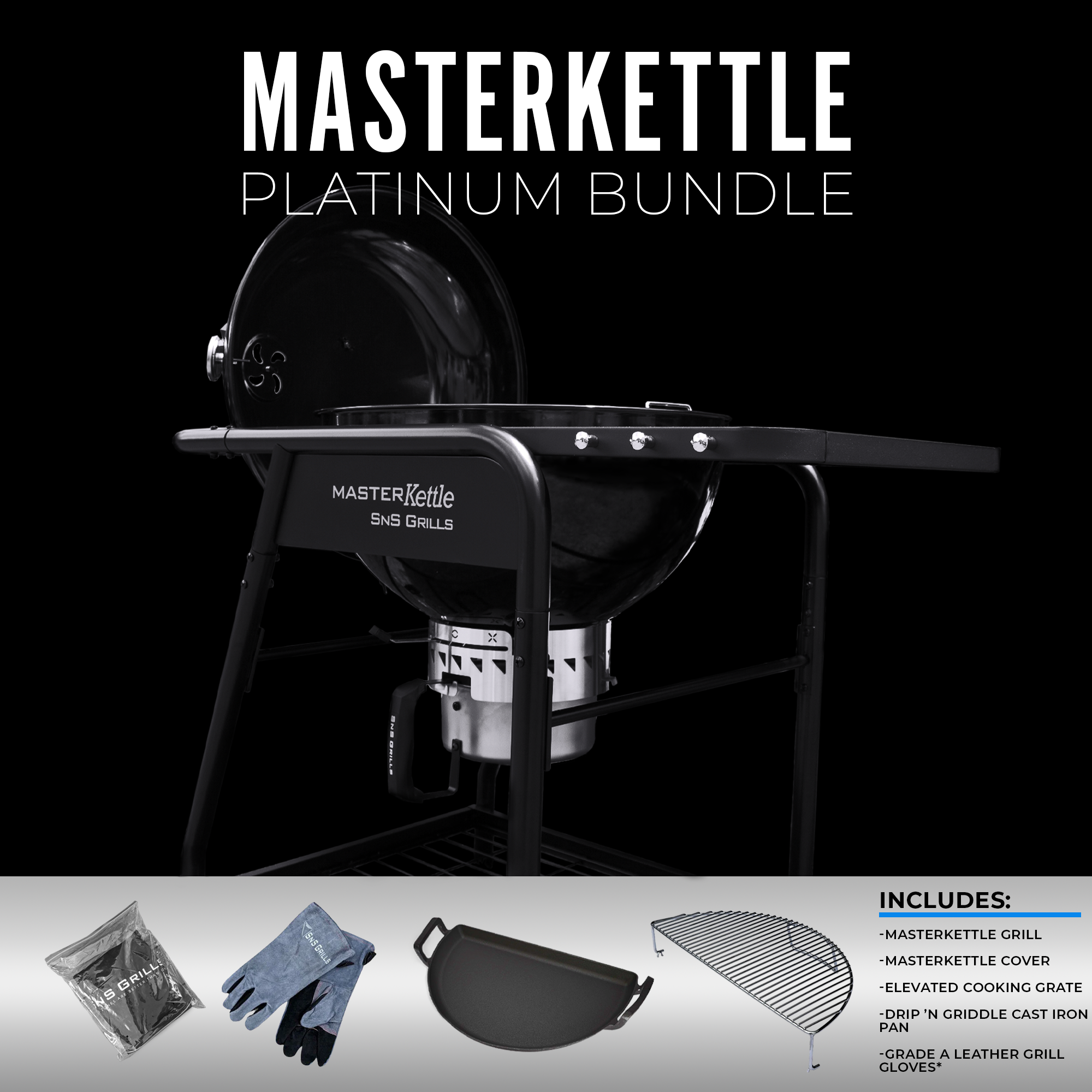 Slow ‘N Sear® MasterKettle Platinum Bundle | SnS Grills