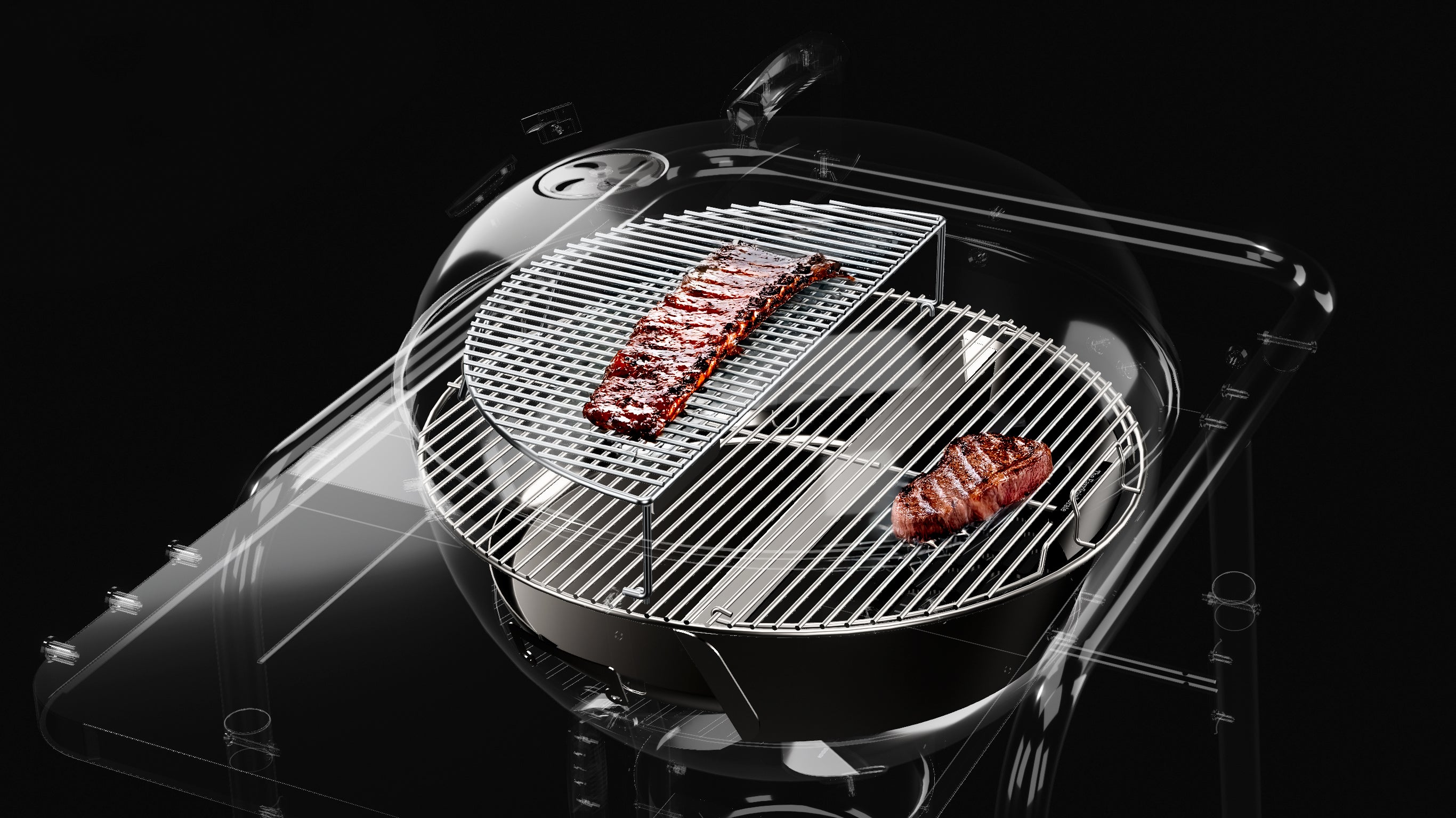 Elevated Grill Rack | Stainless Steel Cooking Grate | SnS Grills